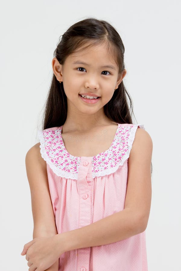Portrait of Happy Little Asian Child Stock Photo - Image of portrait ...