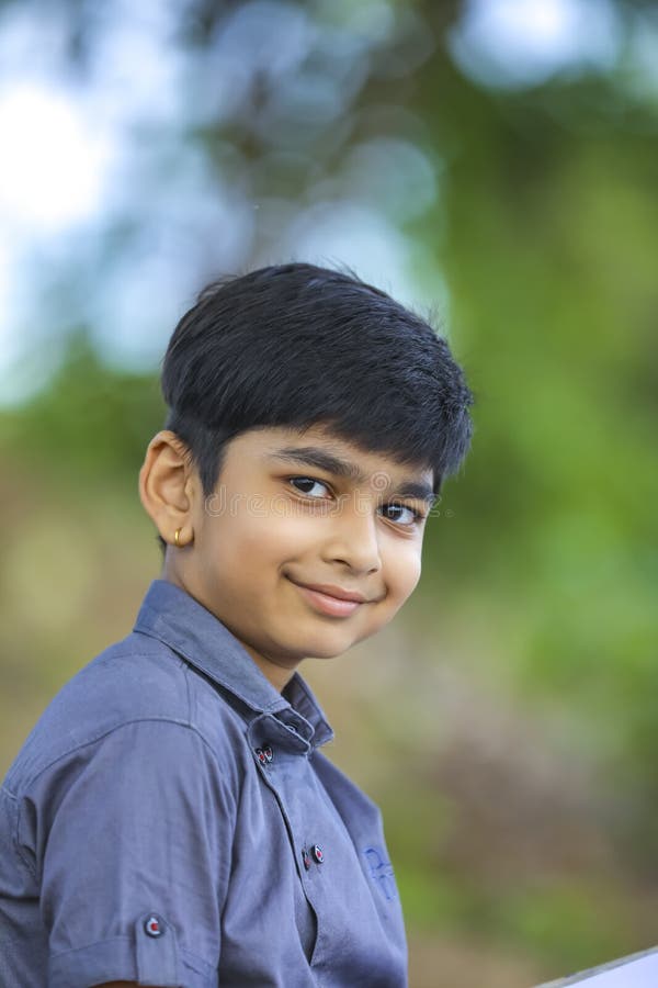 Portrait of Happy Little Indian / Asian Boy Stock Image - Image of ...