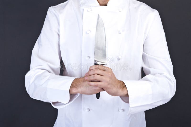 Portrait of Happy Man in Cook Uniform Looking at Camera Stock Photo ...