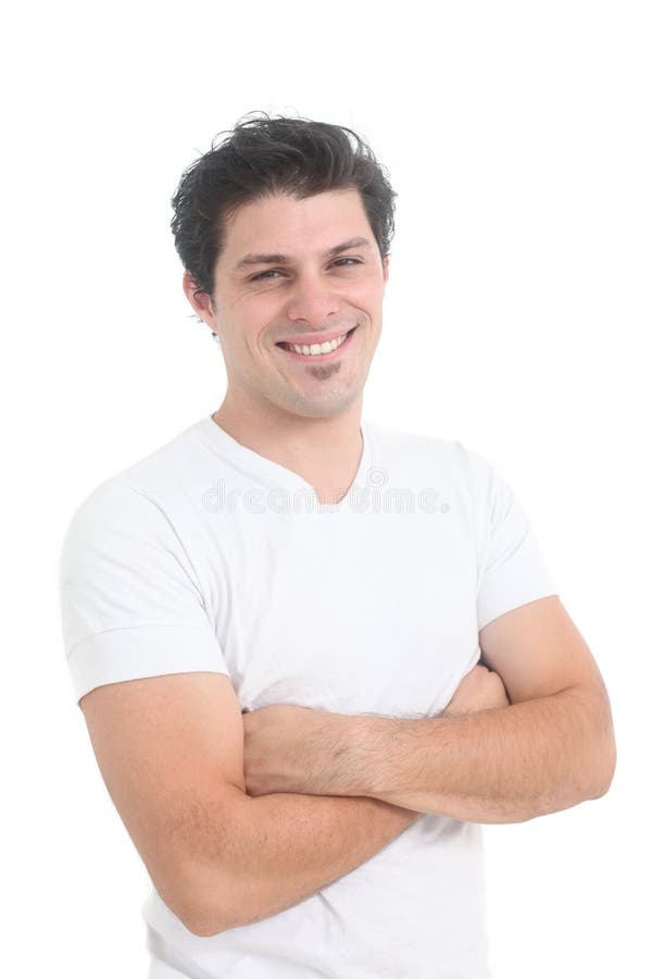 Portrait of a happy man stock image. Image of smiling - 52360469