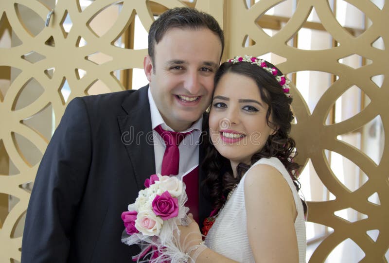 Portrait of Happy Married Couple Stock Image - Image of love, women ...