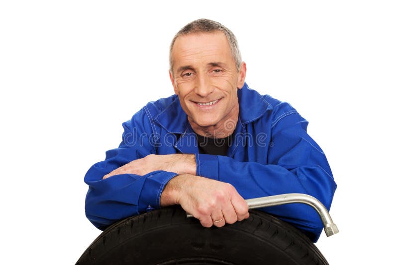 Happy Mechanic Having Job in Airdrome Stock Image - Image of flight ...