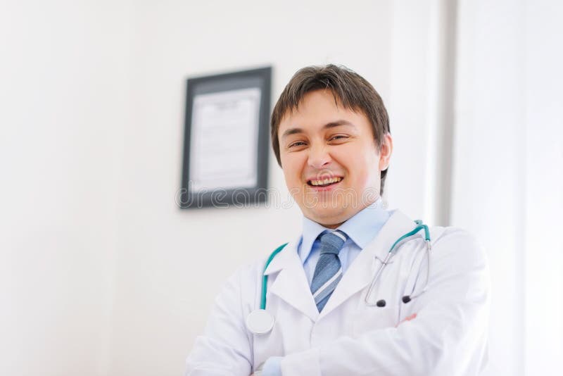 Portrait of Happy Medical Doctor Stock Image - Image of assistance ...