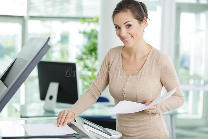 Happy office worker stock image. Image of desk, college - 37040405