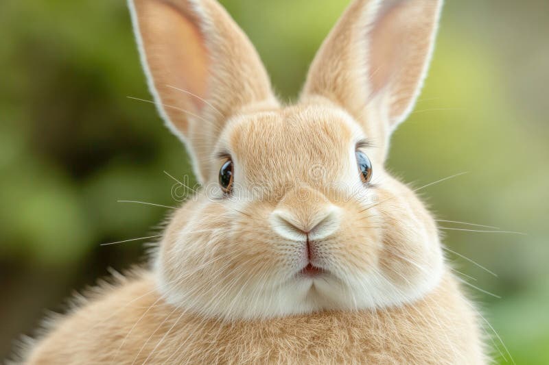 A Portrait of a Happy Rabbit Stock Illustration - Illustration of ...