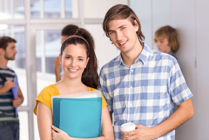Portrait of happy students stock photo. Image of file - 50483594