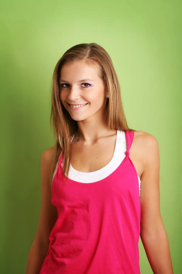 Portrait of a happy woman stock photo. Image of girl, emotion - 3736082