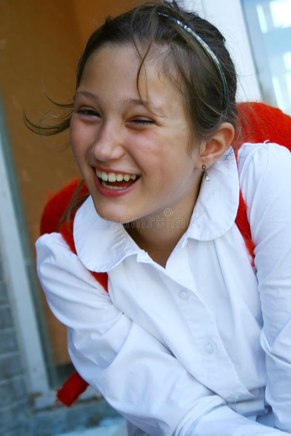 Young girl winking stock image. Image of smiles, secret - 7305621
