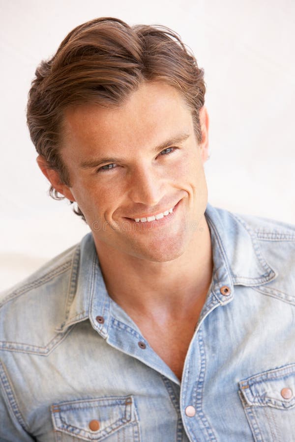 Portrait of Happy Young Man Stock Photo - Image of caucasian, portrait ...