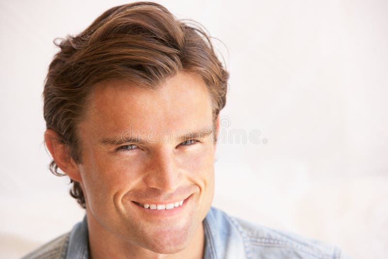 Portrait of Happy Young Man Stock Photo - Image of camera, caucasian ...