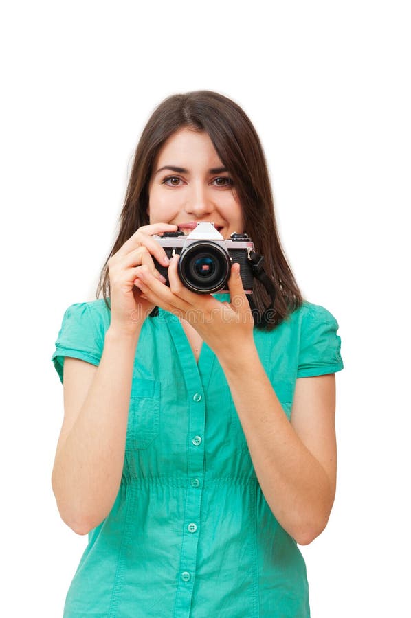 Portrait of a Happy Young Tourist Stock Image - Image of color ...