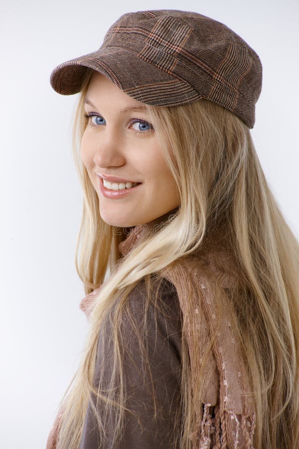 Portrait of Happy Young Woman Stock Image - Image of happy, female ...