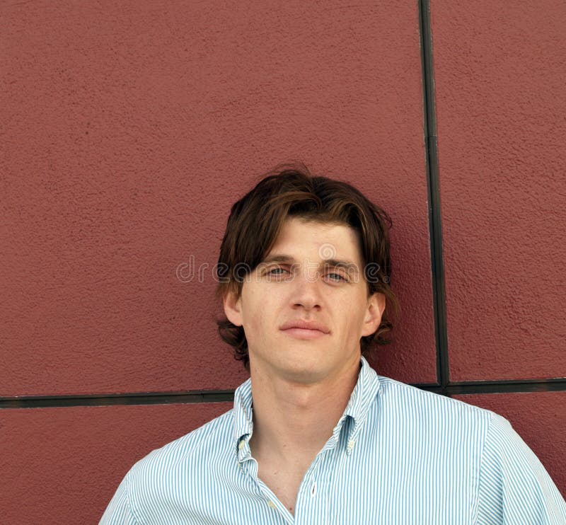 Portrait Head Shot of a Handsome Twentysome Man Stock Photo - Image of ...