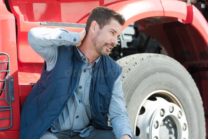 Portrait Heavy Equipment Operator Resting Stock Photo - Image of ...
