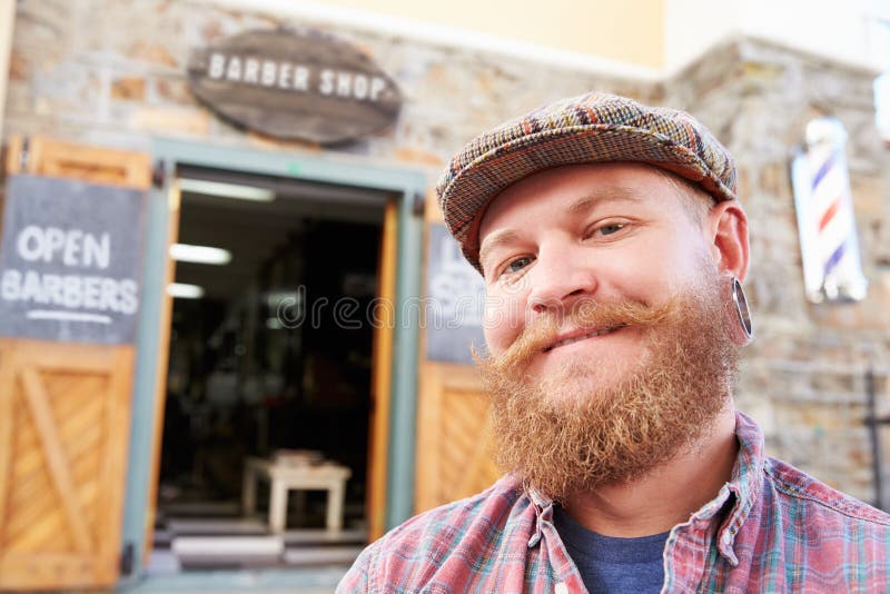 Portrait of Hipster Barber Standing Outside Shop Stock Photo - Image of ... Portrait of Hipster Barber Standing Outside Shop Stock Photo - Image of ...