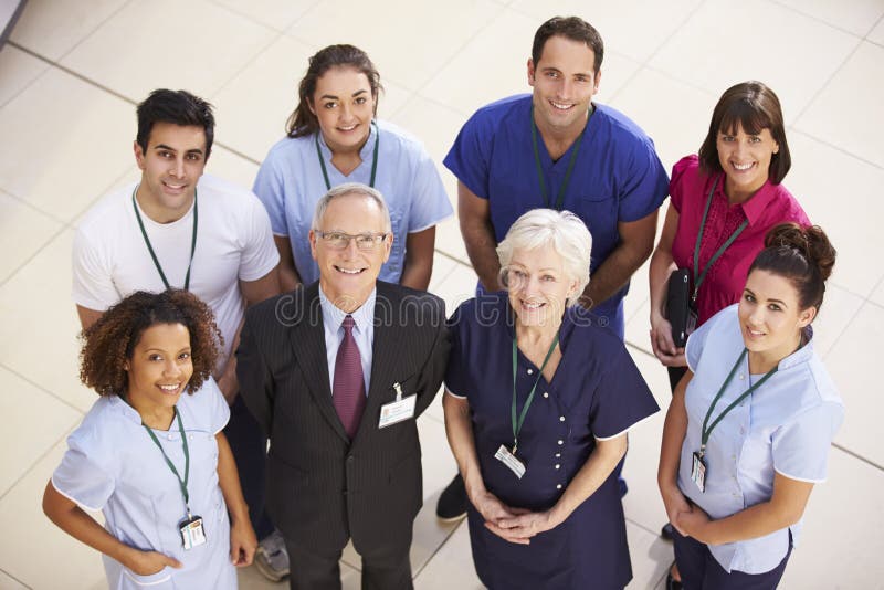 Portrait of Hospital Medical Team Stock Image - Image of girl, eight ...