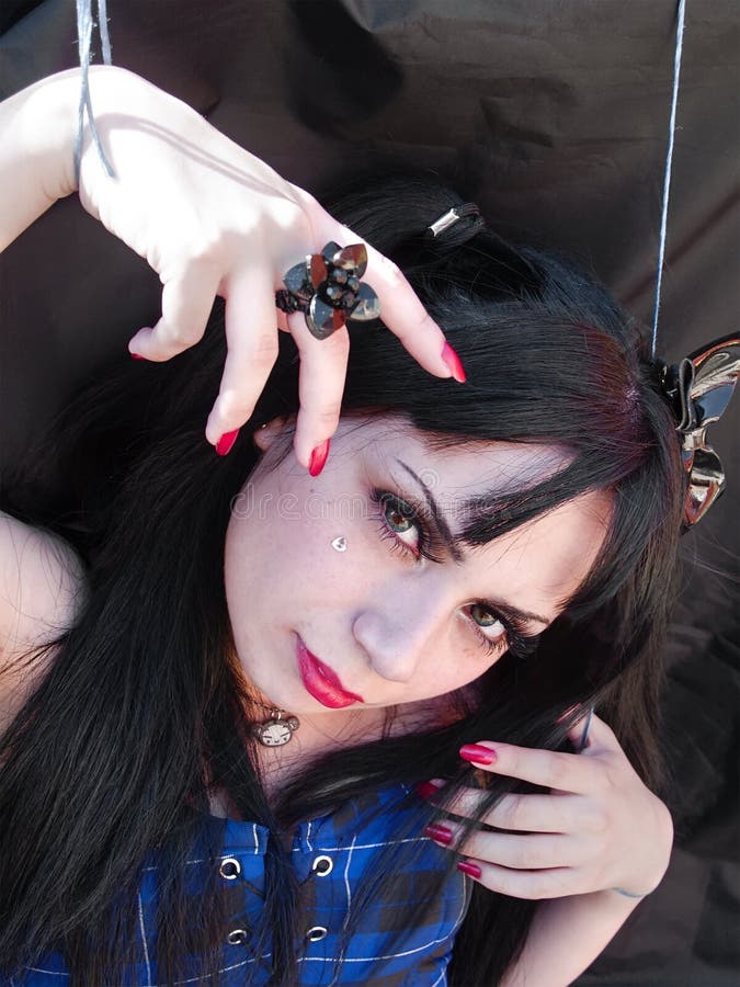 Portrait of human puppet stock image. Image of fashion - 18658939