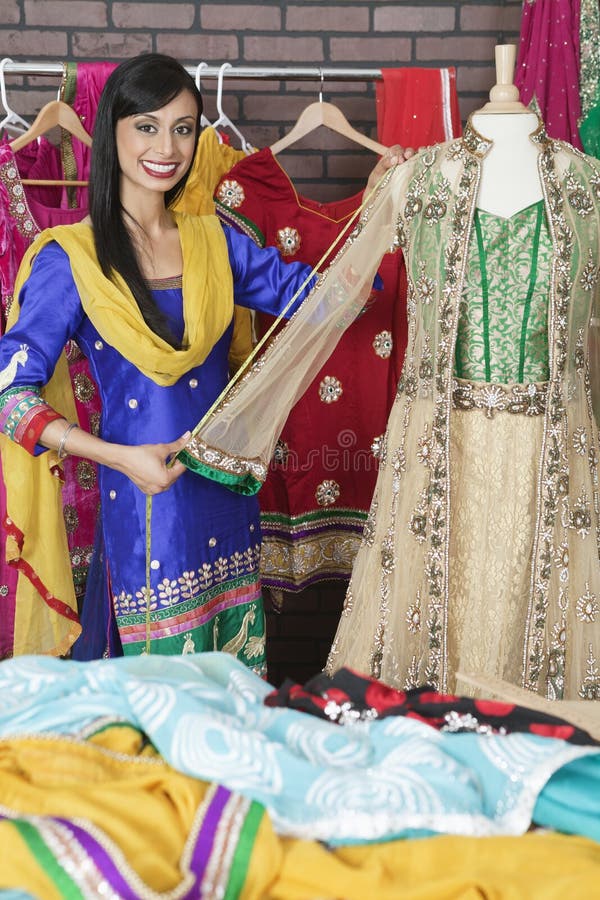 Indian designer dress stock photo. Image of bolywood - 76599246