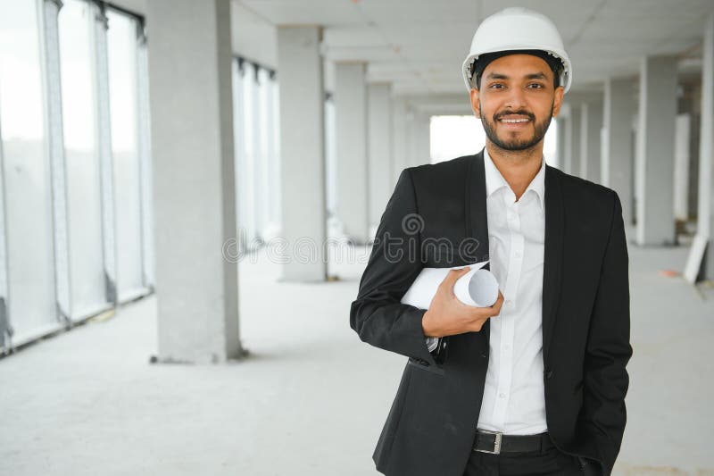 Portrait of a Indian Engineer Posing at the Camera Stock Photo - Image ...
