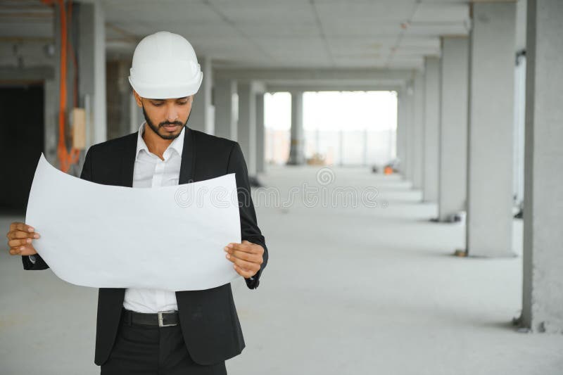 Portrait of a Indian Engineer Posing at the Camera Stock Image - Image ...