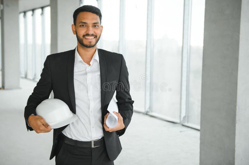 Portrait of a Indian Engineer Posing at the Camera Stock Photo - Image ...