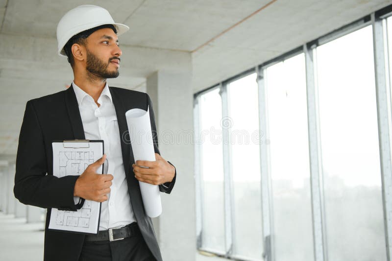 Portrait of a Indian Engineer Posing at the Camera Stock Photo - Image ...
