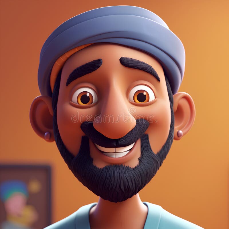 Indian Man with Beard in Turban on Head Sitting and Enjoying Holiday ...