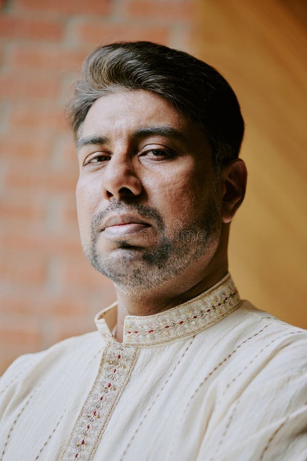 Portrait of Indian Man Looking at Camera Stock Image - Image of ...