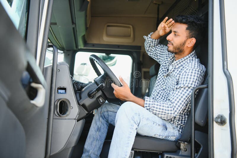 Portrait of a Indian Truck Driver. Stock Photo - Image of calcutta ...