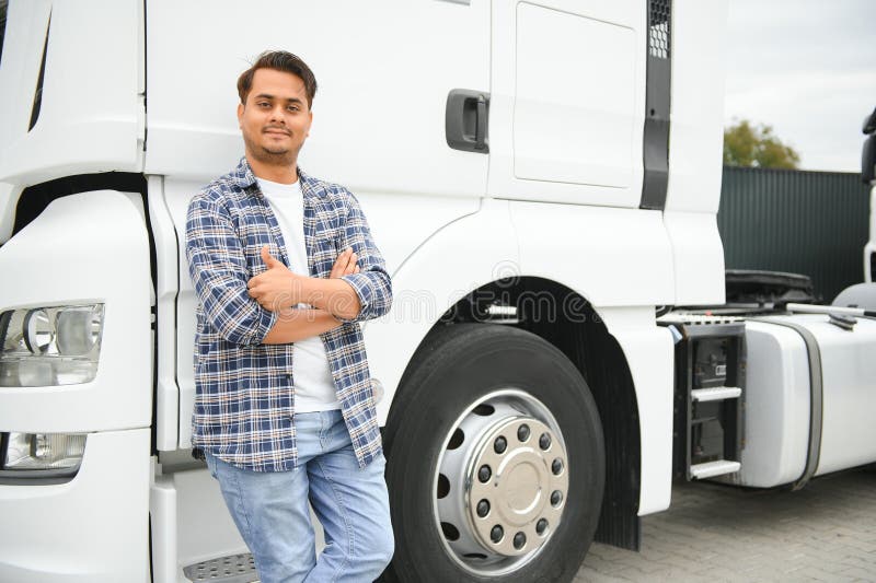 Portrait of a Indian Truck Driver Stock Image - Image of face ...