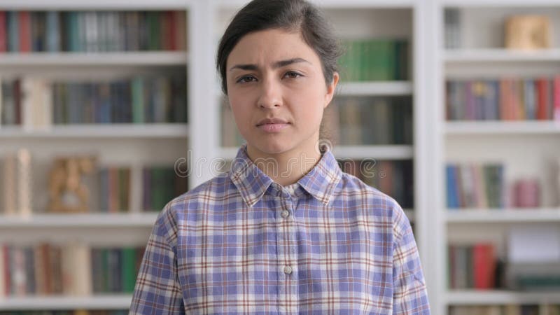 Portrait of Indian Woman Looking at the Camera, Sad Expression Stock ...