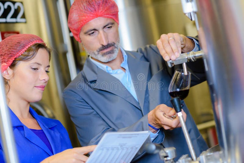 Portrait Industrial Wine Workers Stock Photo - Image of pretty, worke ...