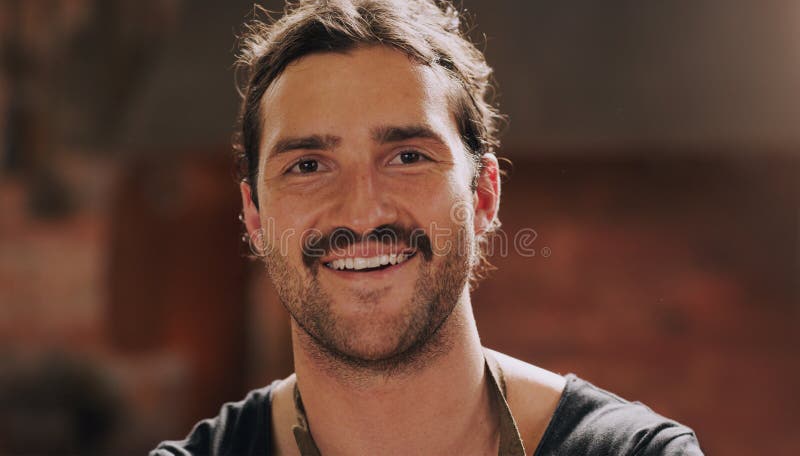 Portrait, Industry and Blacksmith Man in Workshop for Metal Work ...