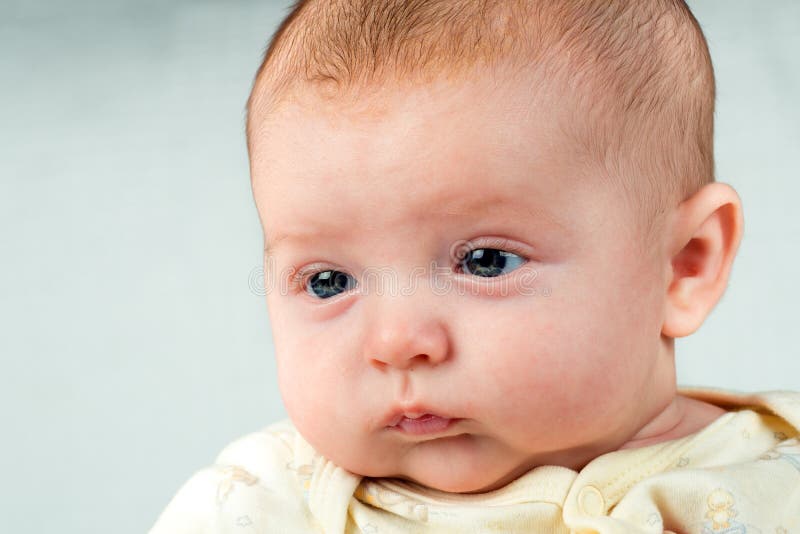Infant Child Having His Head Measured after Delivery Stock Image ...