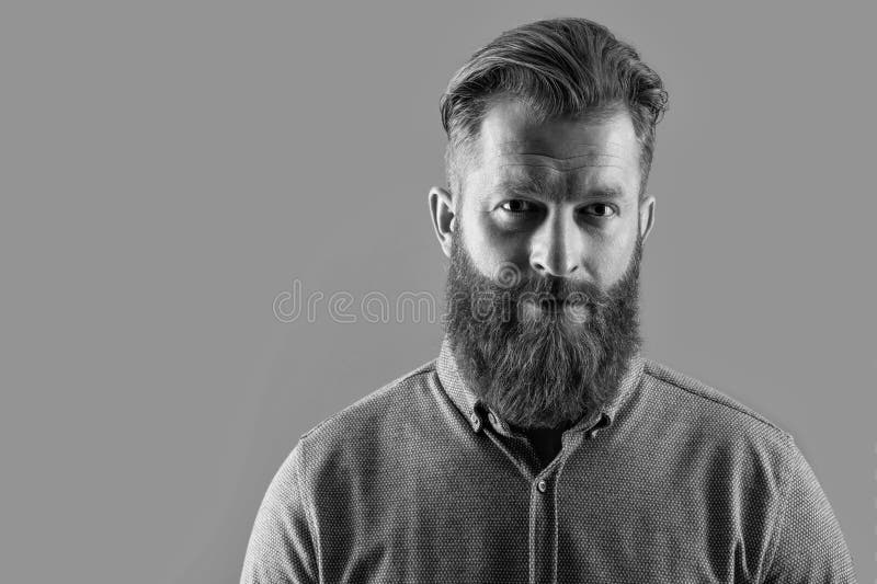 Portrait of Irish Man. Bearded Man with Unshaven Face Stock Image ...