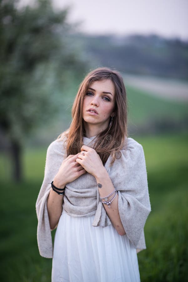 Portrait of an Italian Girl Stock Photo - Image of beautiful, girl ...