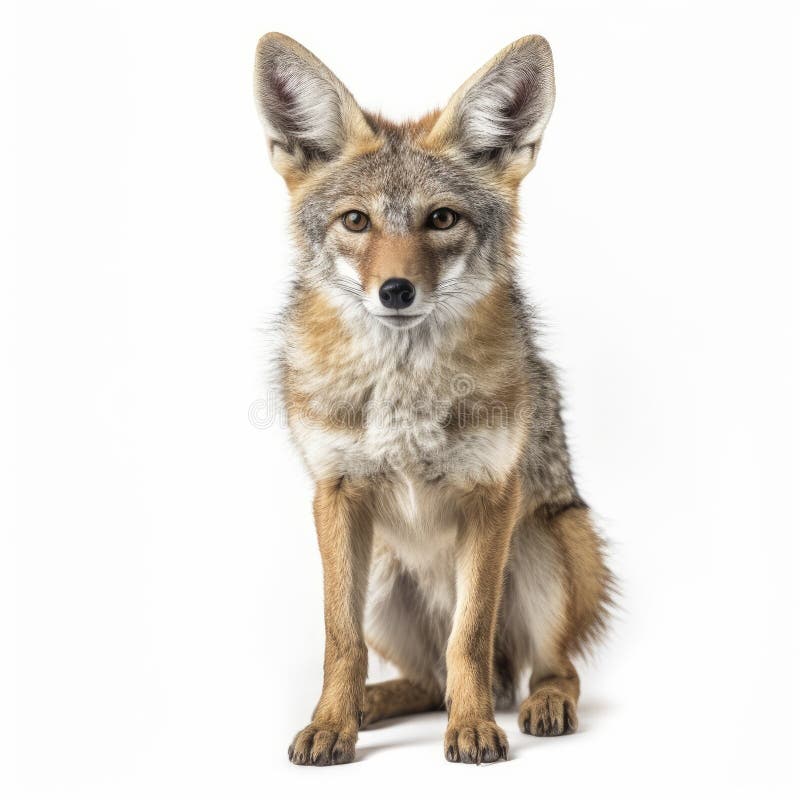 A portrait of a jackal stock image. Illustration of front - 277836727