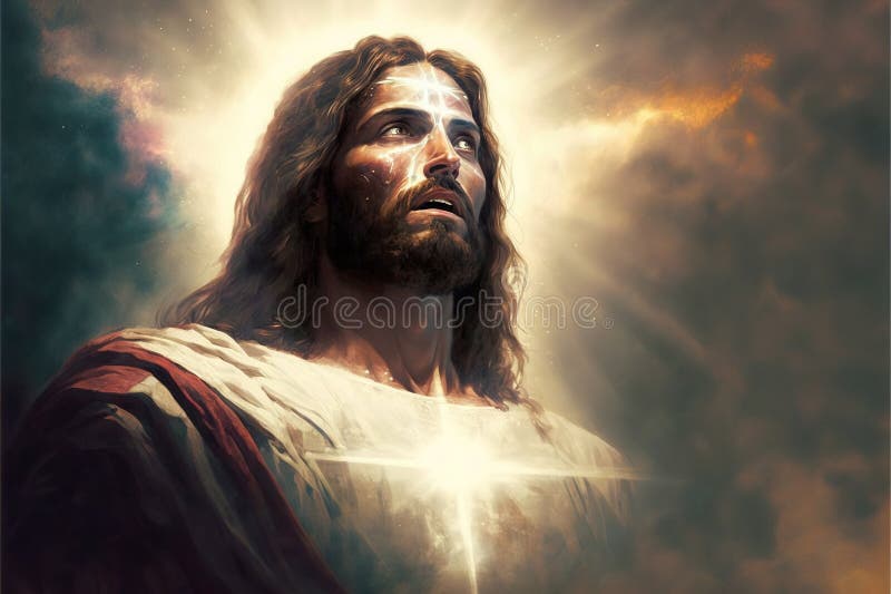 Portrait of Jesus Christ after Resurrection, Powerful Image for Easter ...