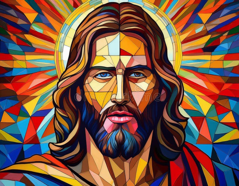 Portrait of Jesus Having Angry Expression Stock Photo - Image of ...