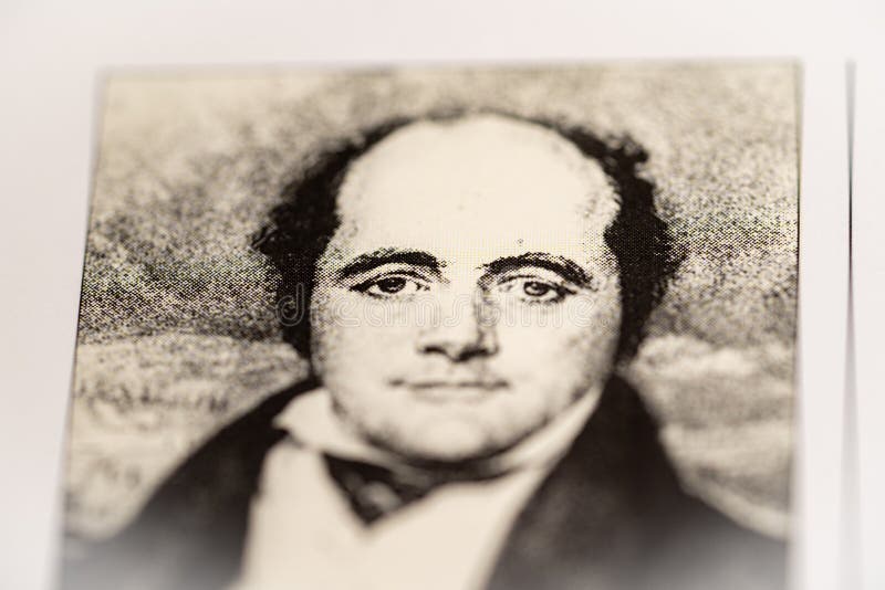Portrait of John Franklin from a History Book. Editorial Photography ...