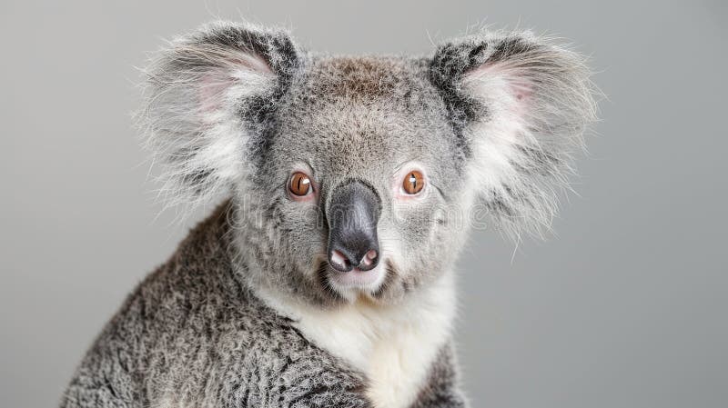 Portrait of Koala Cute Face Stock Photo - Image of grey, koala: 342762838