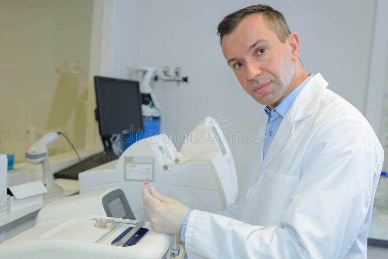 Portrait Lab Technician at Work Stock Photo - Image of workplace ...