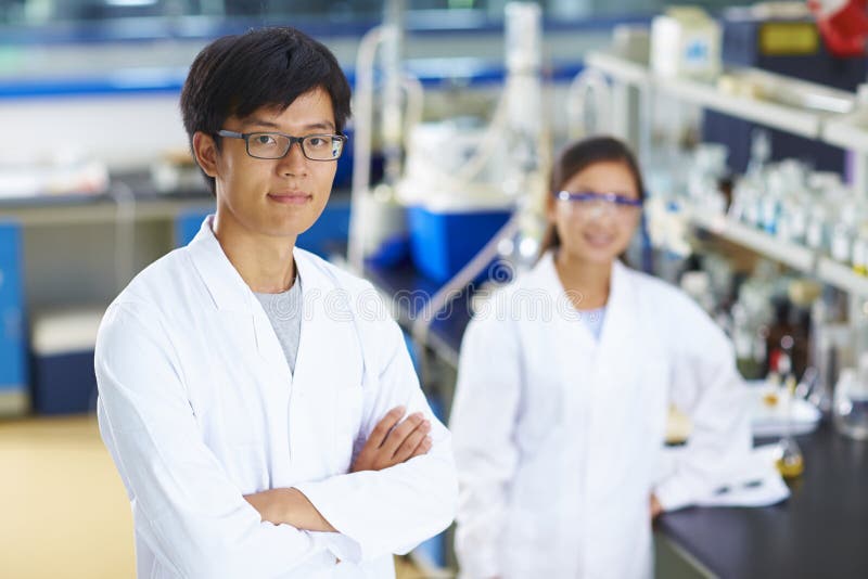 Portrait of Laboratory Scientist in the Lab Stock Photo - Image of ...