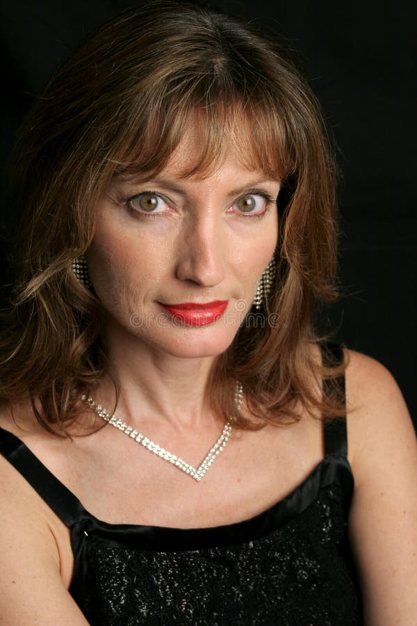 Portrait of a Lady stock photo. Image of fingernails, middle - 348782