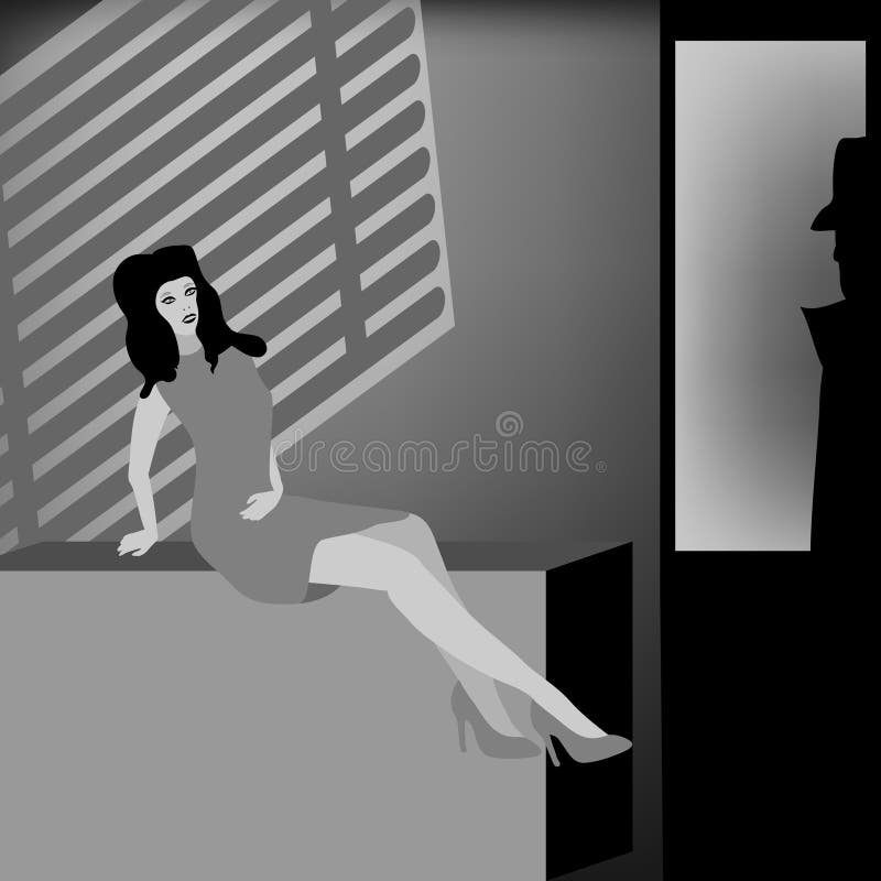 Portrait of a Lady in Peril Stock Vector - Illustration of beautiful ...