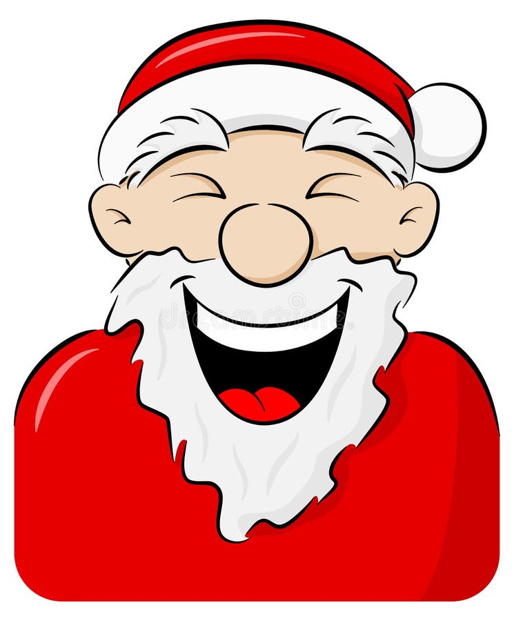 Laughing santa claus stock vector. Illustration of funny - 17263732