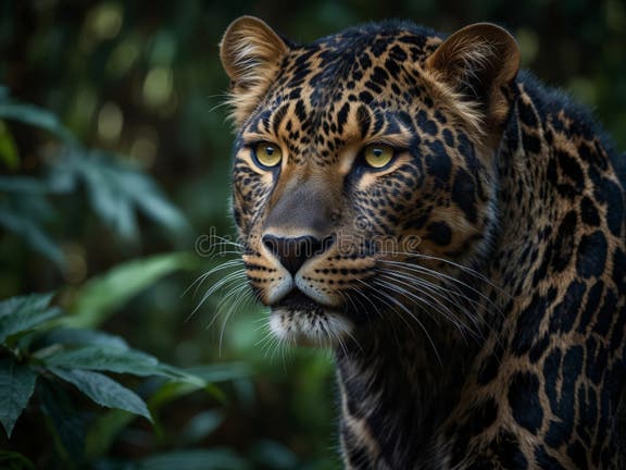 Portrait of a Leopard, Panthera Pardus, in the Wild Stock Image - Image ...
