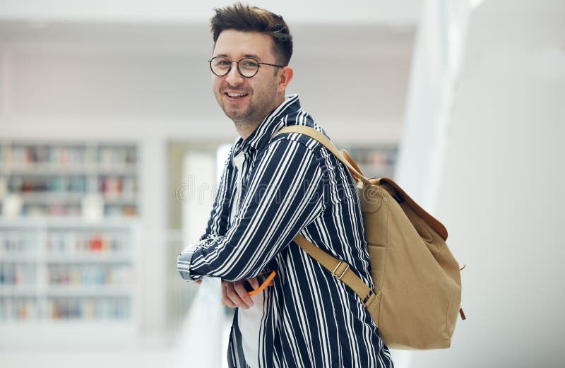Portrait, Library and Student at University, College or Academy for ... Portrait, Library and Student at University, College or Academy for ...