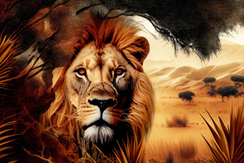 Lion Ai Generated Stock Illustrations – 15,780 Lion Ai Generated Stock ...