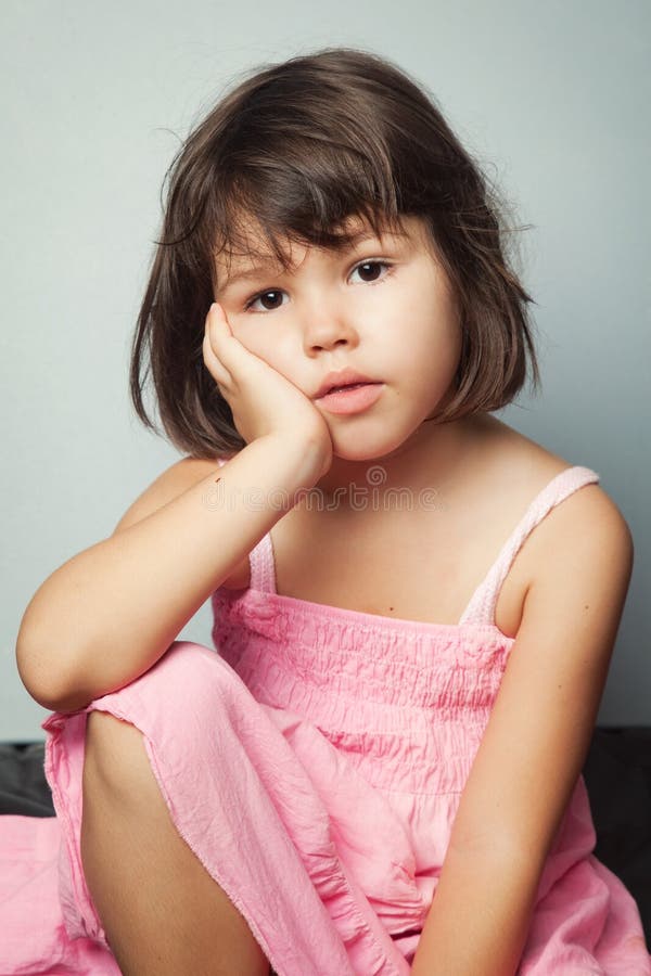 Portrait of Little Asian Girl Stock Photo - Image of beautiful, career ...